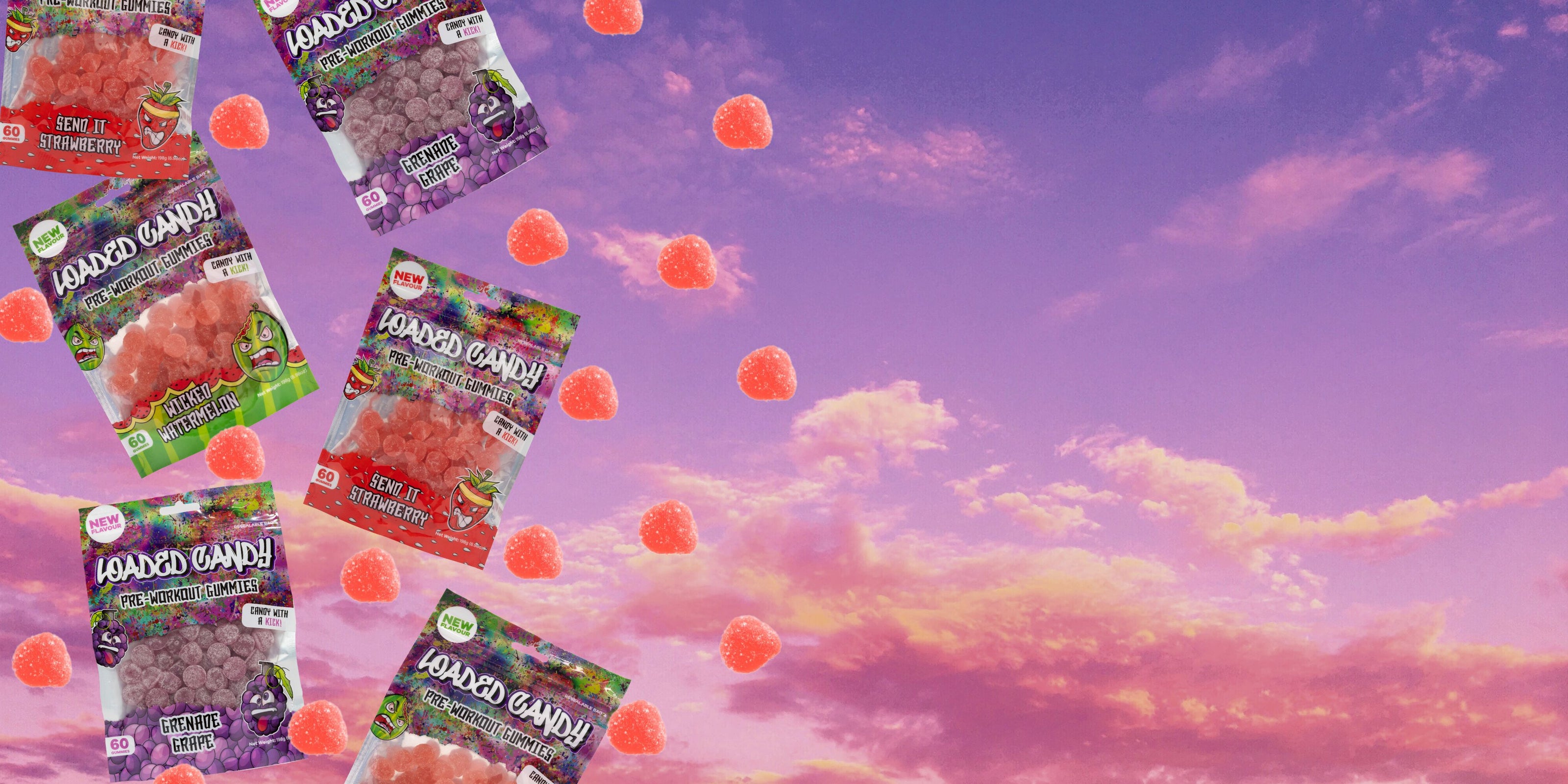 Loaded Candy Pre - Workout Gummies