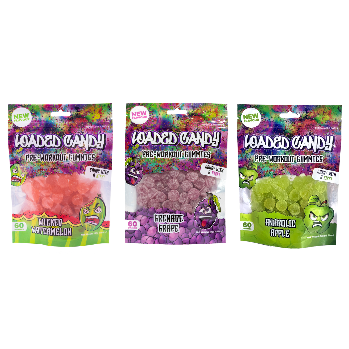 Loaded Candy Pre - Workout Gummies