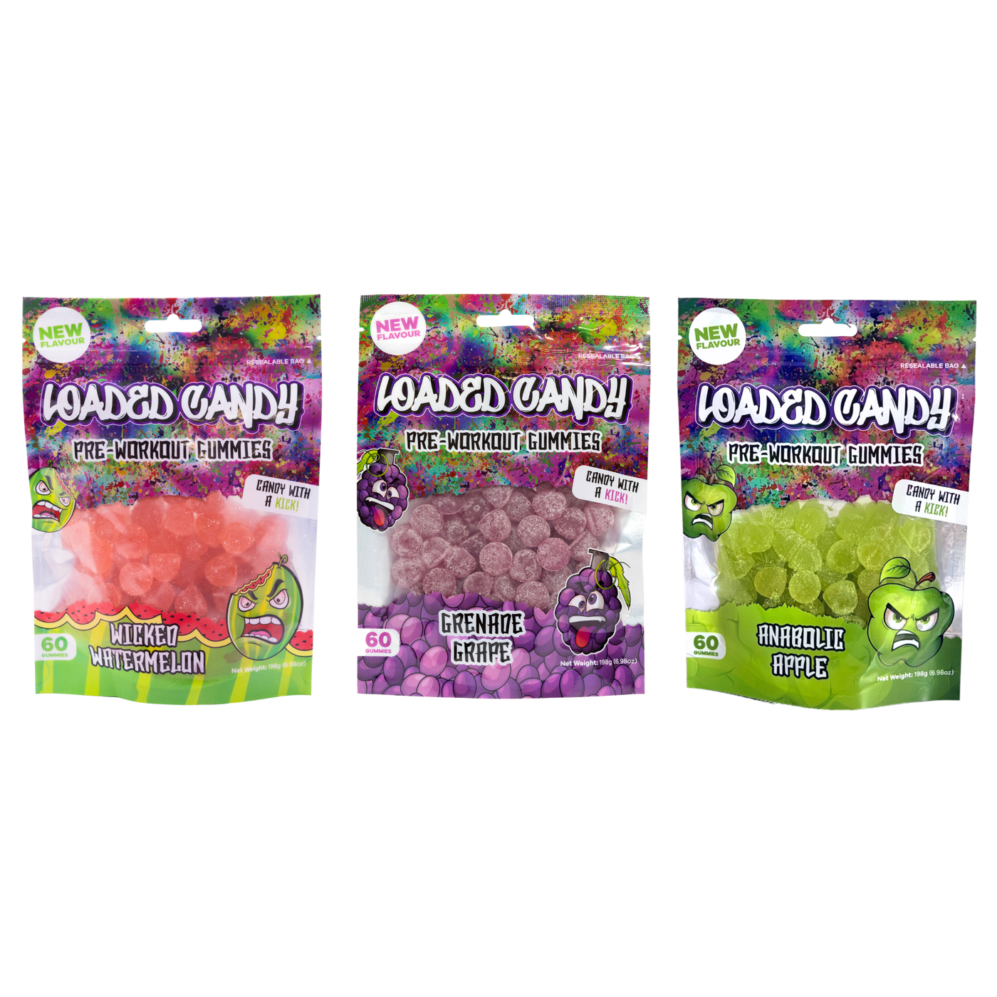 Loaded Candy Pre - Workout Gummies