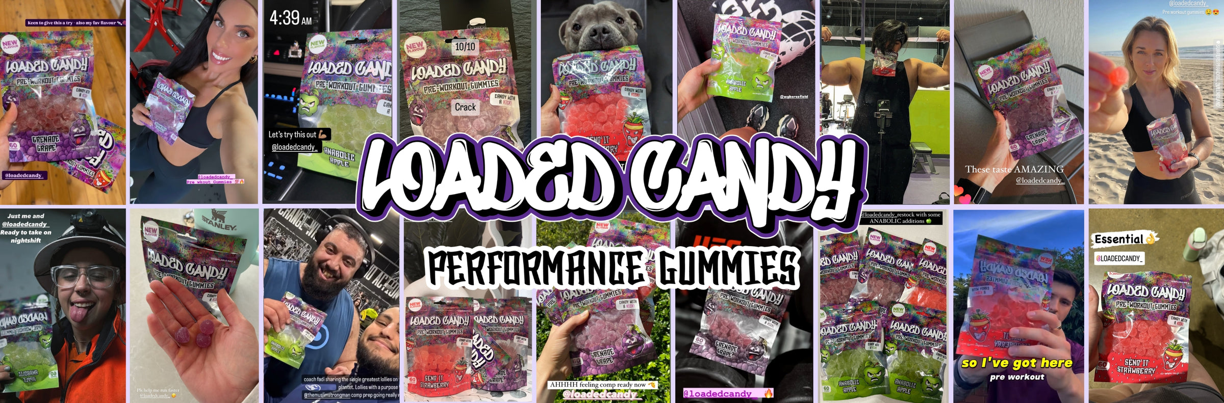 Loaded Candy Pre-Workout Gummies