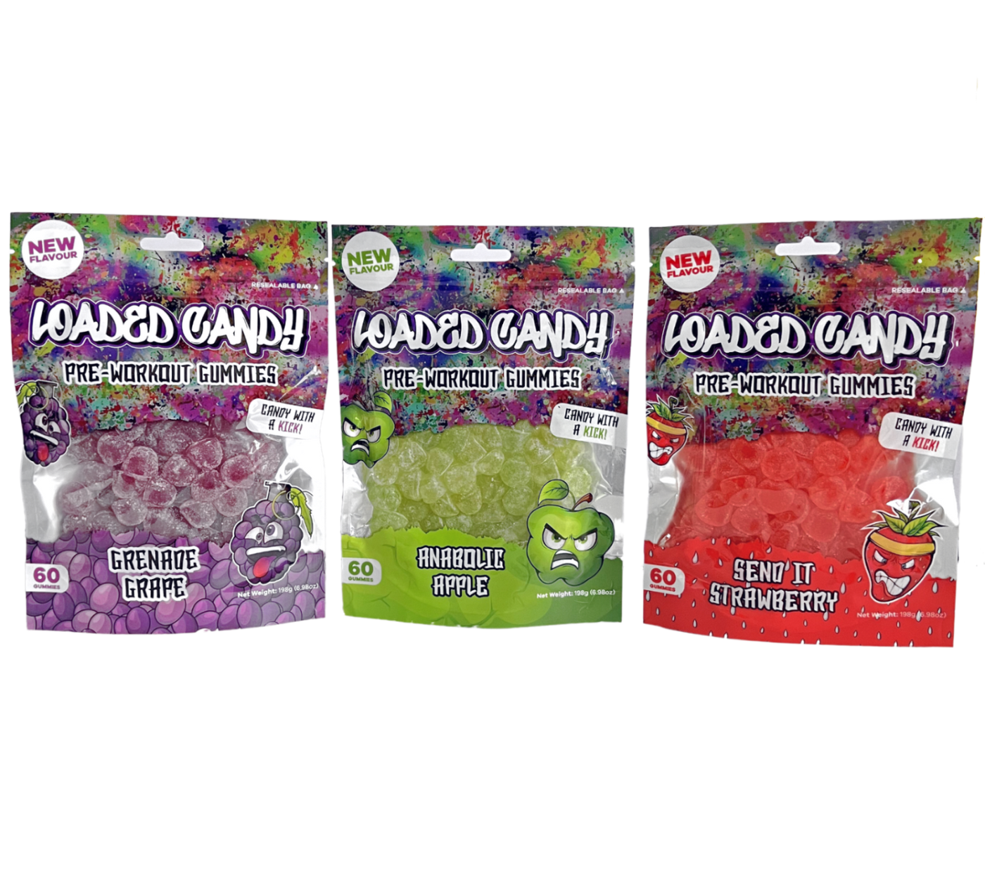 Loaded Candy Pre - Workout Gummies