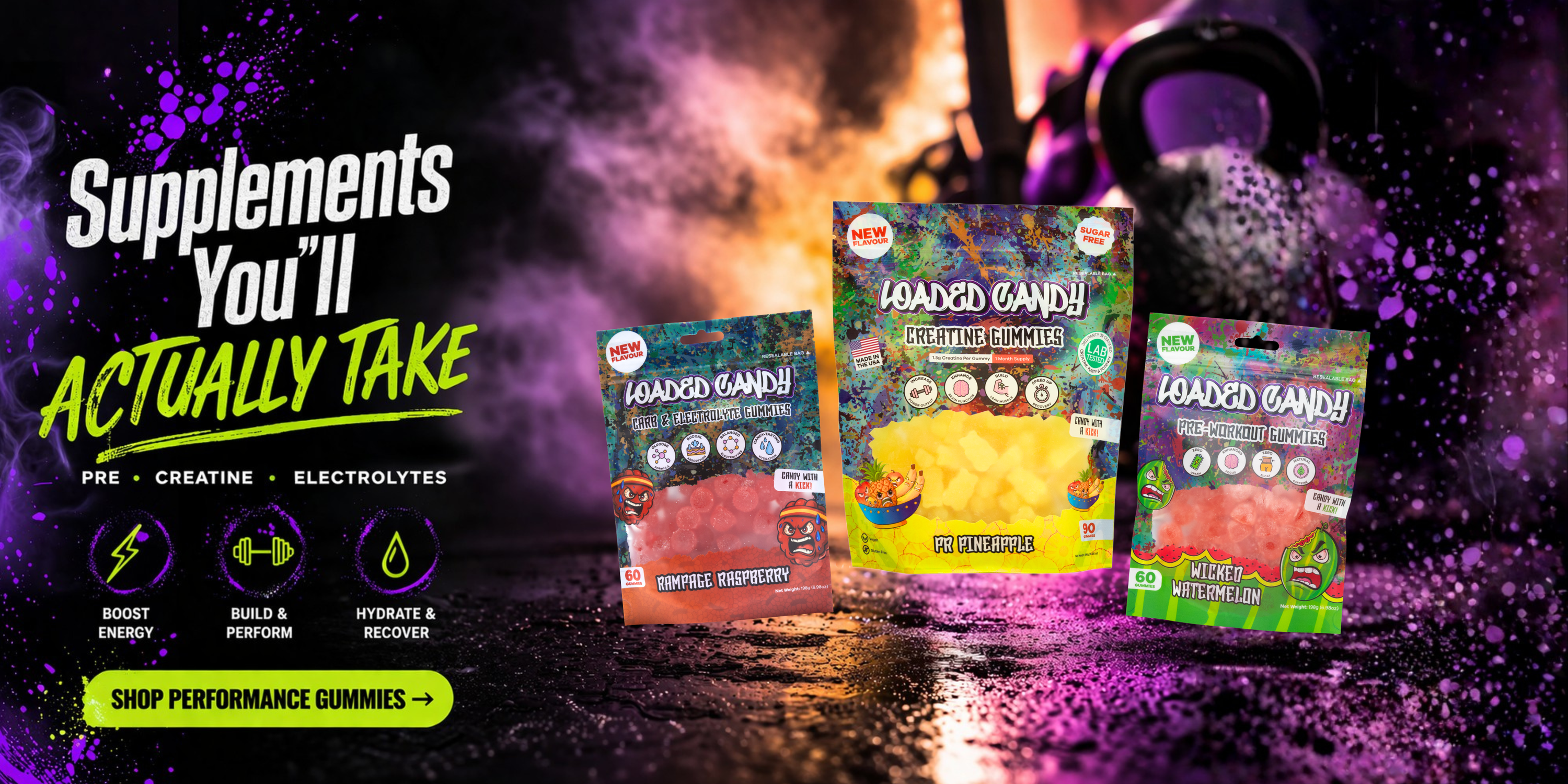 Loaded Candy Pre-Workout Gummies